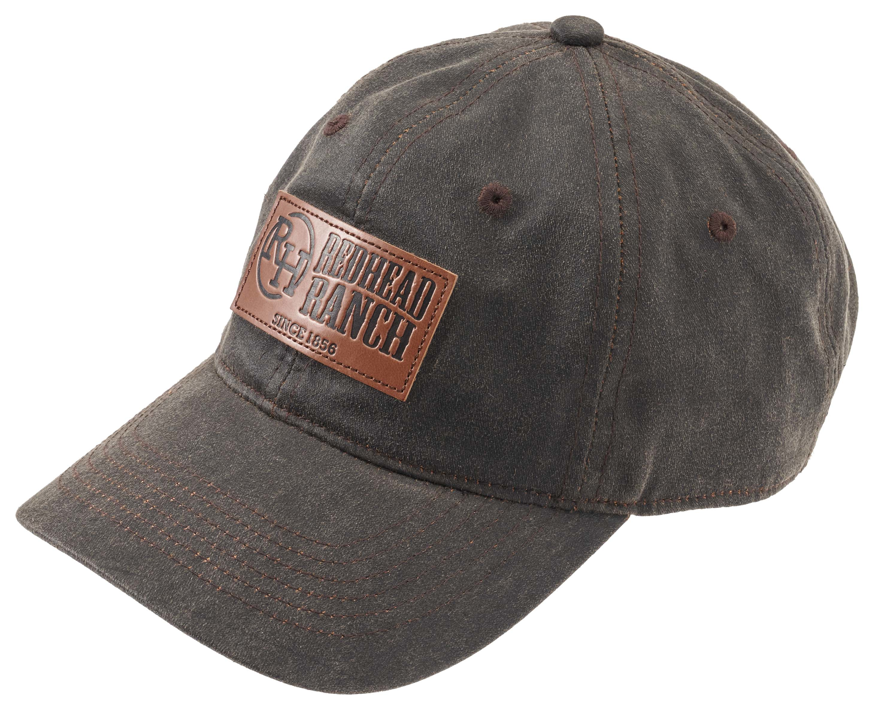 RedHead Ranch Leather Patch Waxed Cotton Adjustable Cap | Cabela's